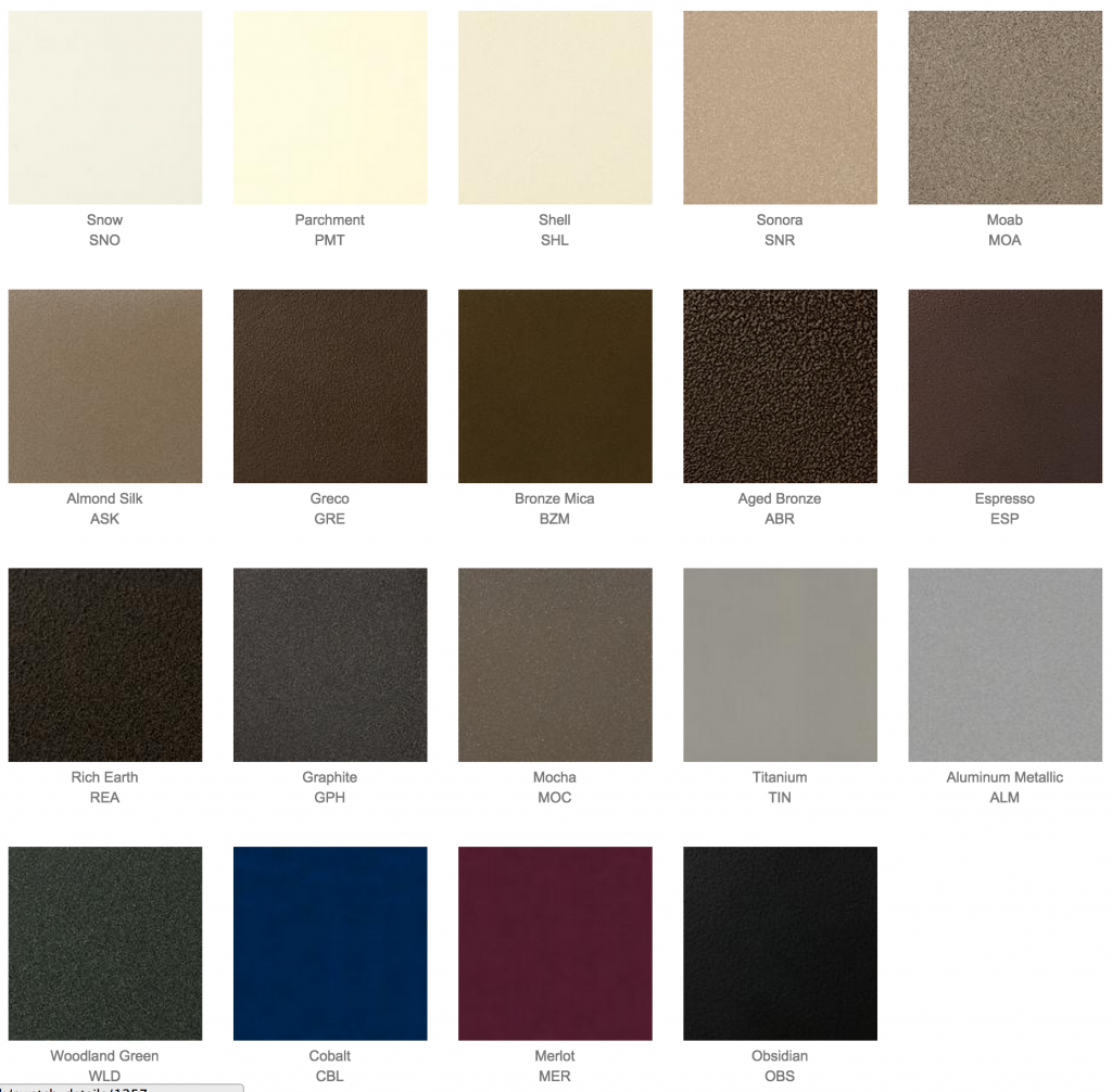 tropitone-frame-finishes